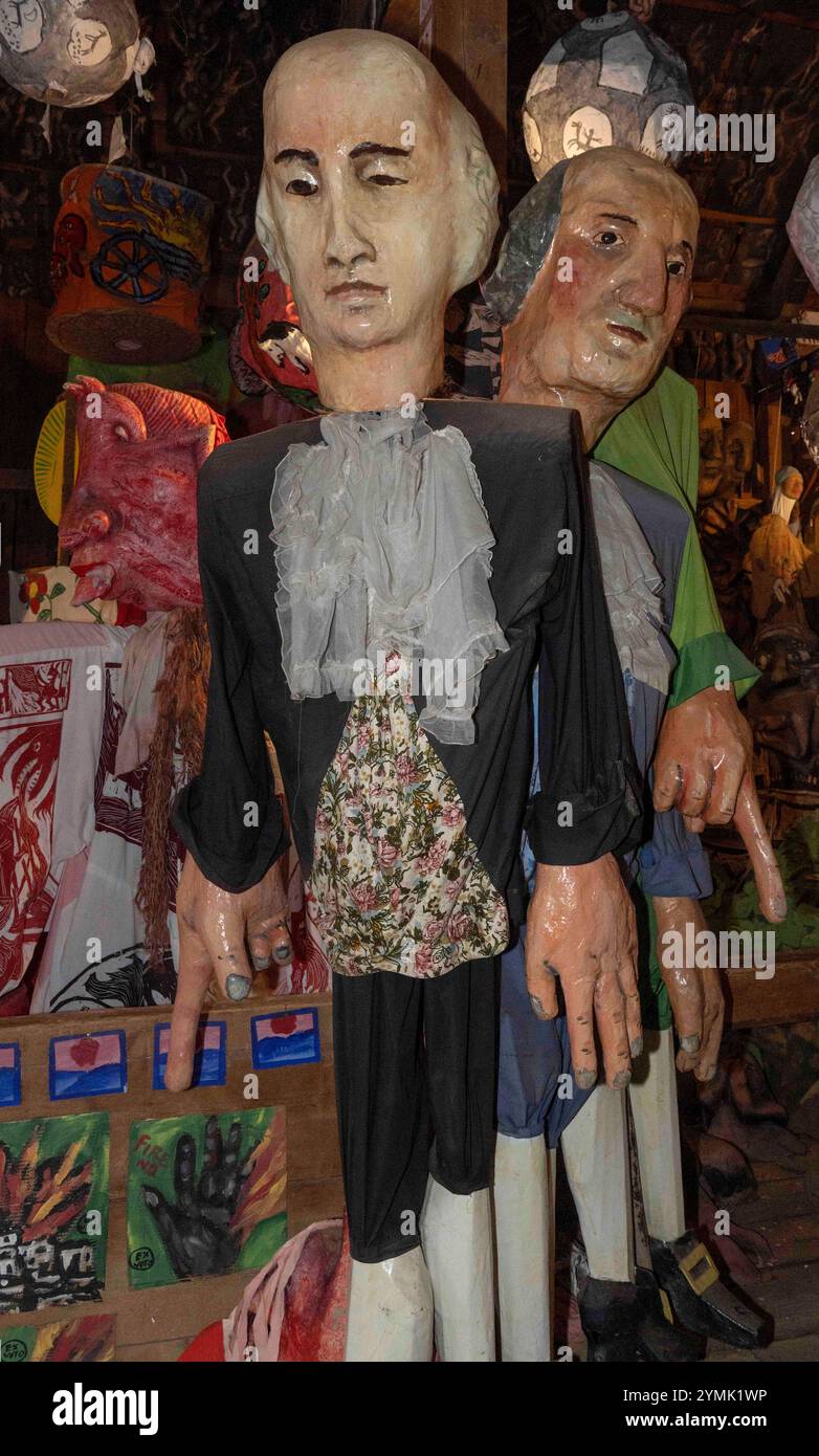 Glover, Vermont, U.S.A. 21st Nov, 2024. The Bread & Puppet Museum showcases six decades of ...