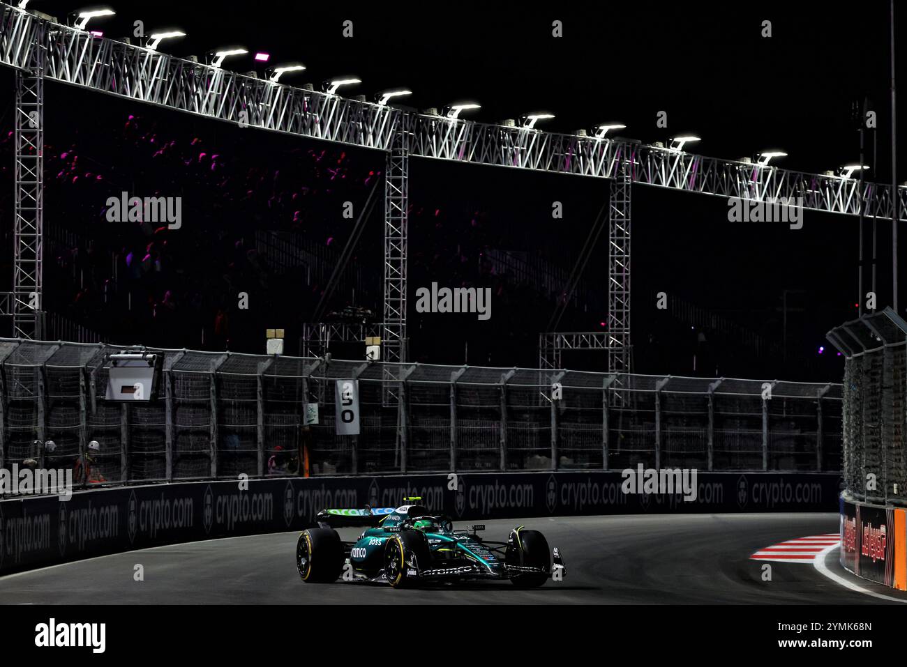Las Vegas, USA. 21st Nov, 2024. Fernando Alonso (ESP) Aston Martin F1 ...