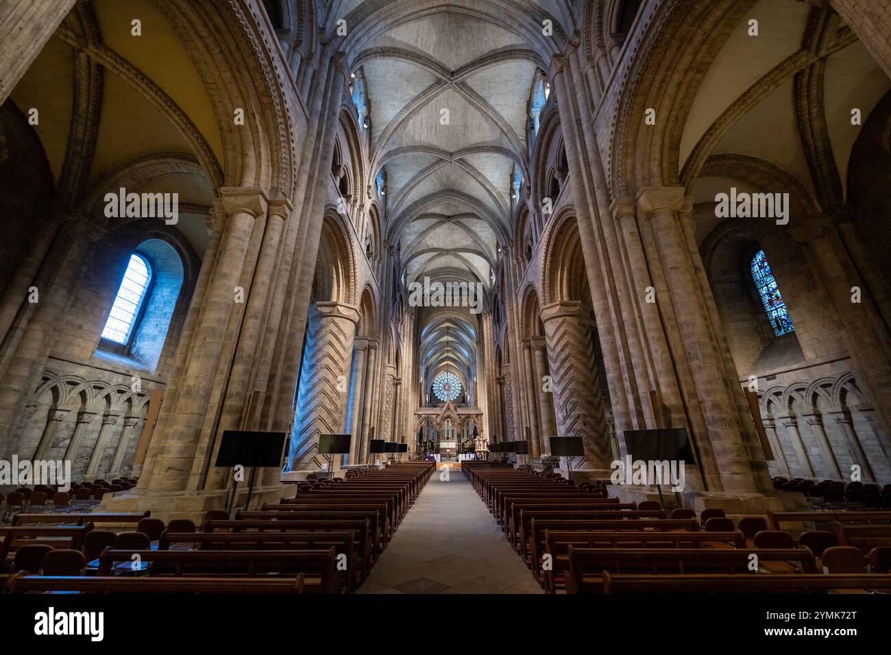 Durham, UK - Jul 2, 2024: Durham Cathedral, formally the Cathedral ...