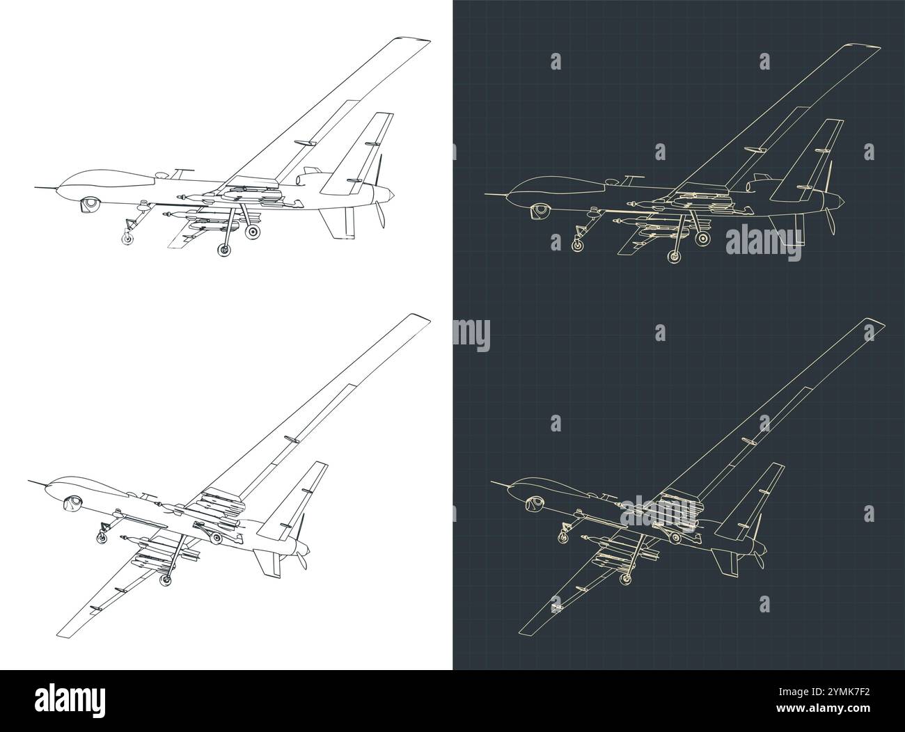 Armed multi-mission, long-endurance, remotely piloted aircraft ...