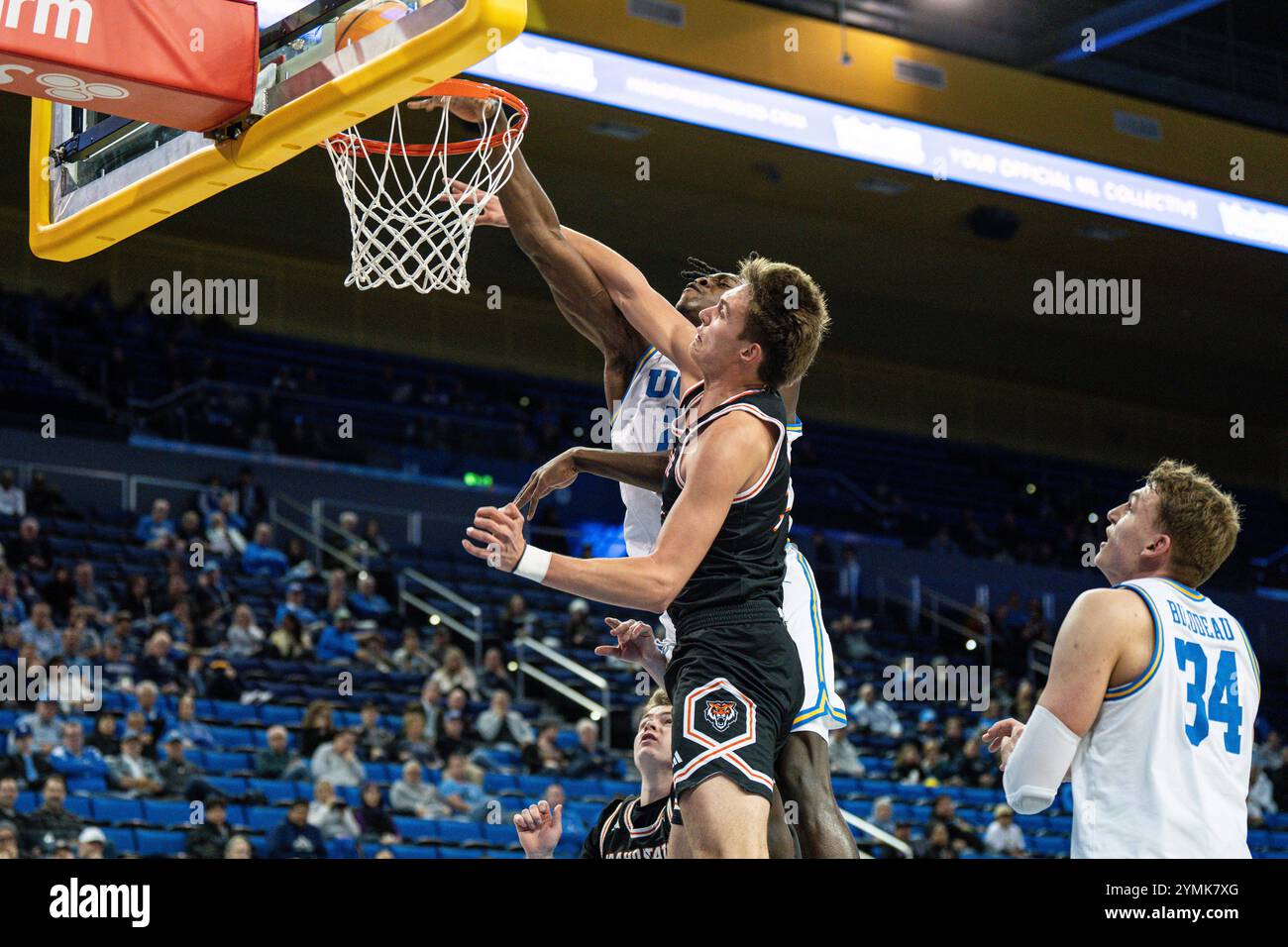 UCLA Bruins forward William Kyle III (24) is fouled by Idaho State ...