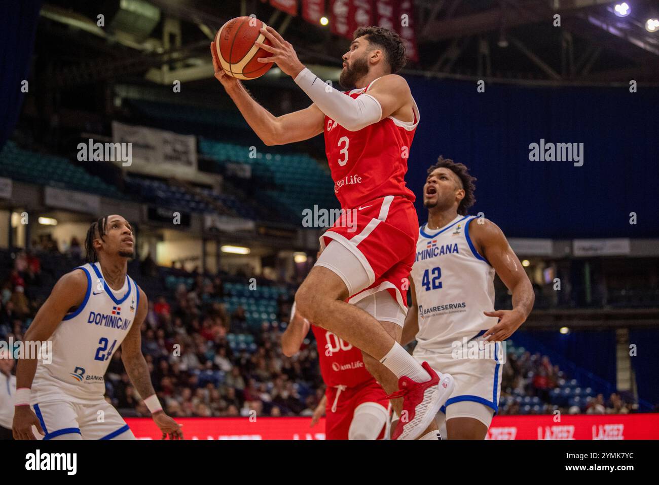 Saskatoon, Can. 21st Nov, 2024. Team Canada's Nate Darling shoots ...