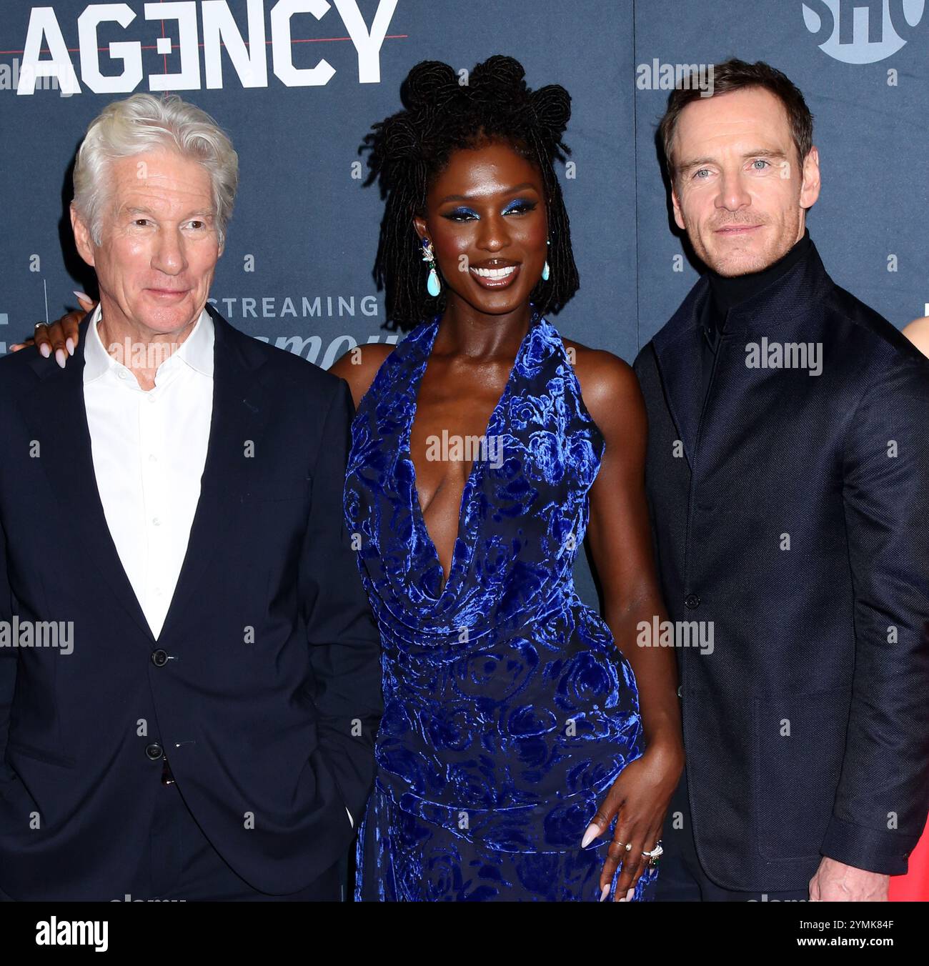 New York City, USA. 21st Nov, 2024. Richard Gere, Jodie Turner-Smith and Michael Fassbender ...