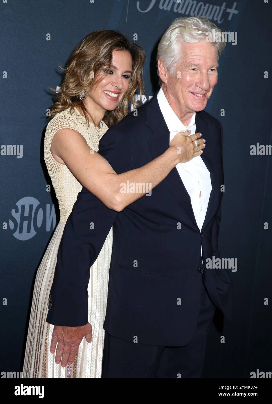 New York City, USA. 21st Nov, 2024. Alejandra Silva and Richard Gere ...
