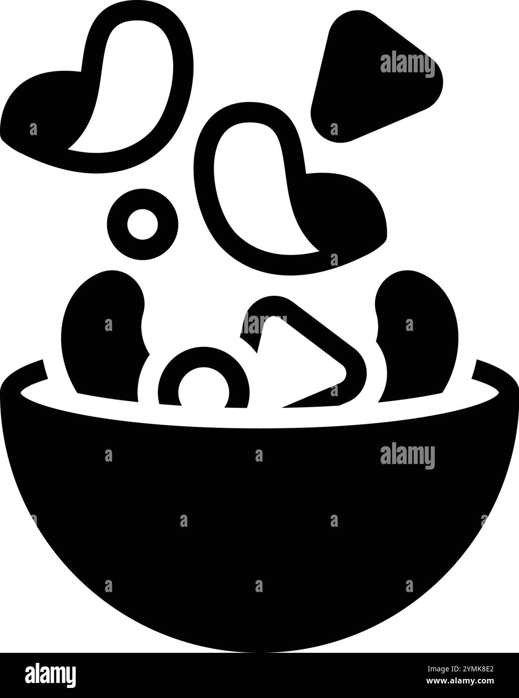 Snacks vector vectors Black and White Stock Photos & Images - Alamy