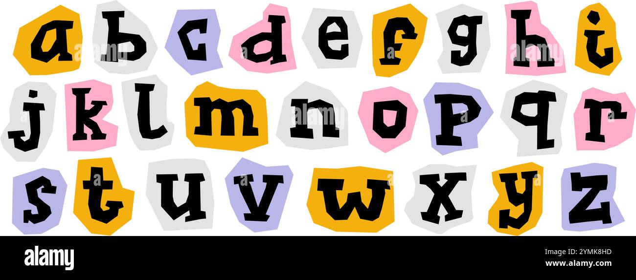 English alphabet lower case hi-res stock photography and images - Alamy