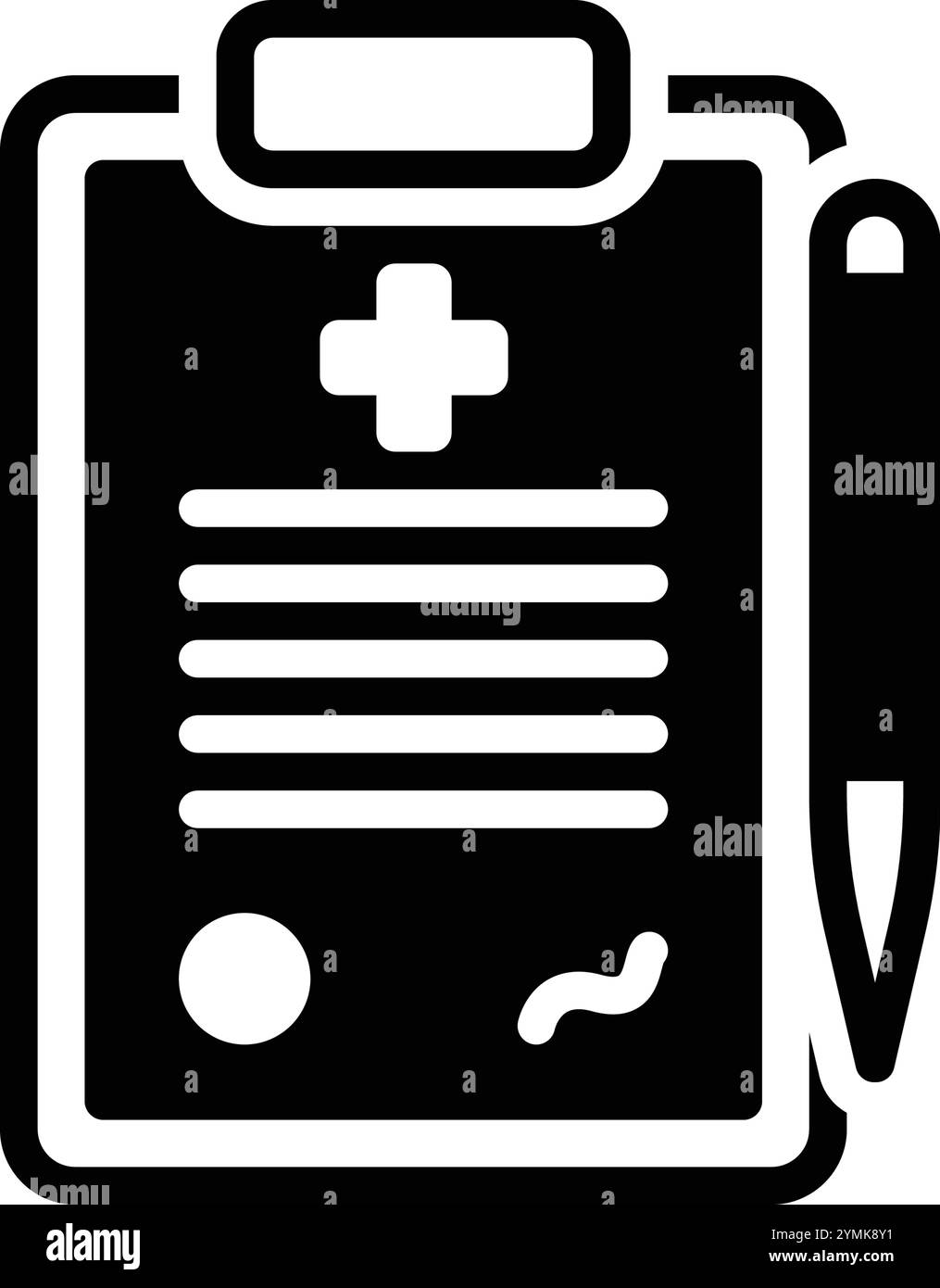 Medical report icon Black and White Stock Photos & Images - Alamy