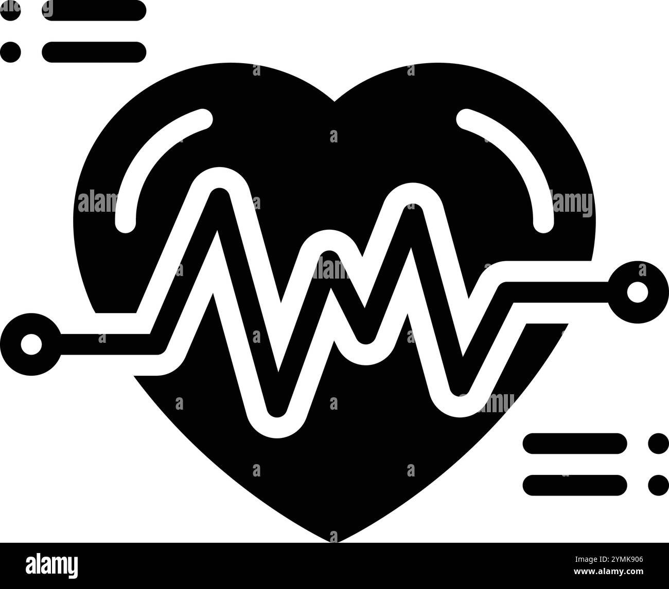 Cardiogram logo Black and White Stock Photos & Images - Alamy
