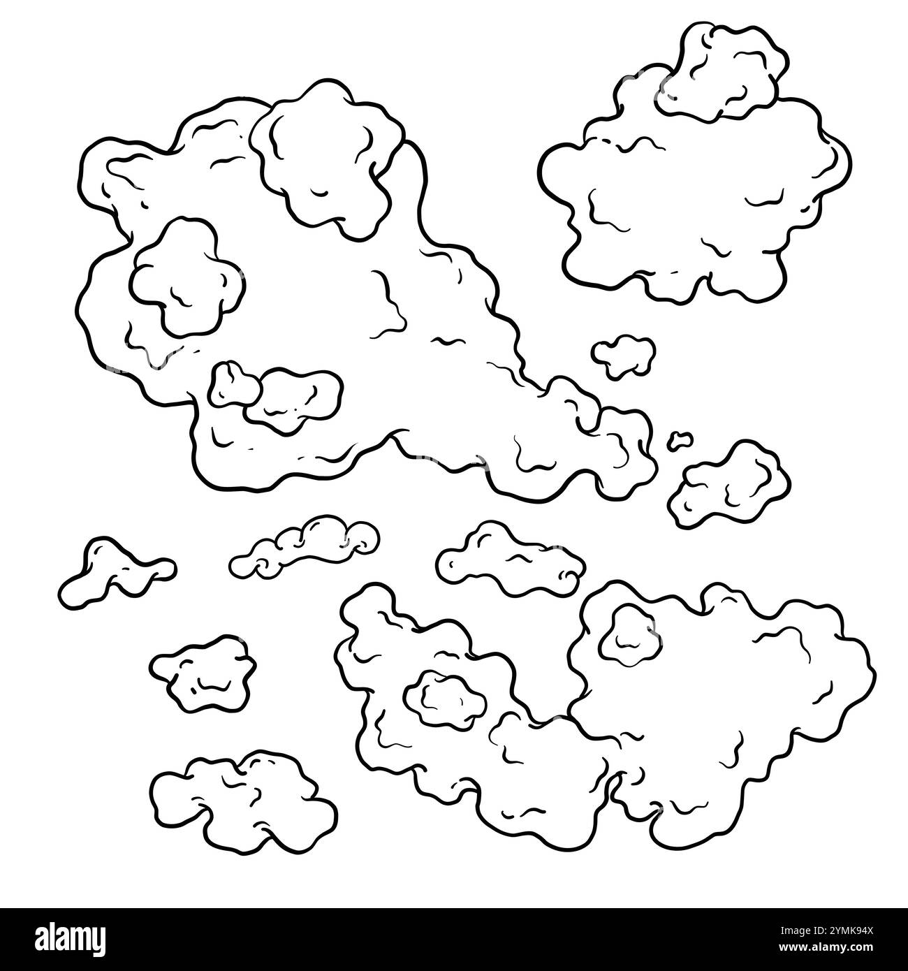 Doodle graphics black hand drawn lines. Hand drawn illustration line ... Doodle graphics black hand drawn lines. Hand drawn illustration line ...