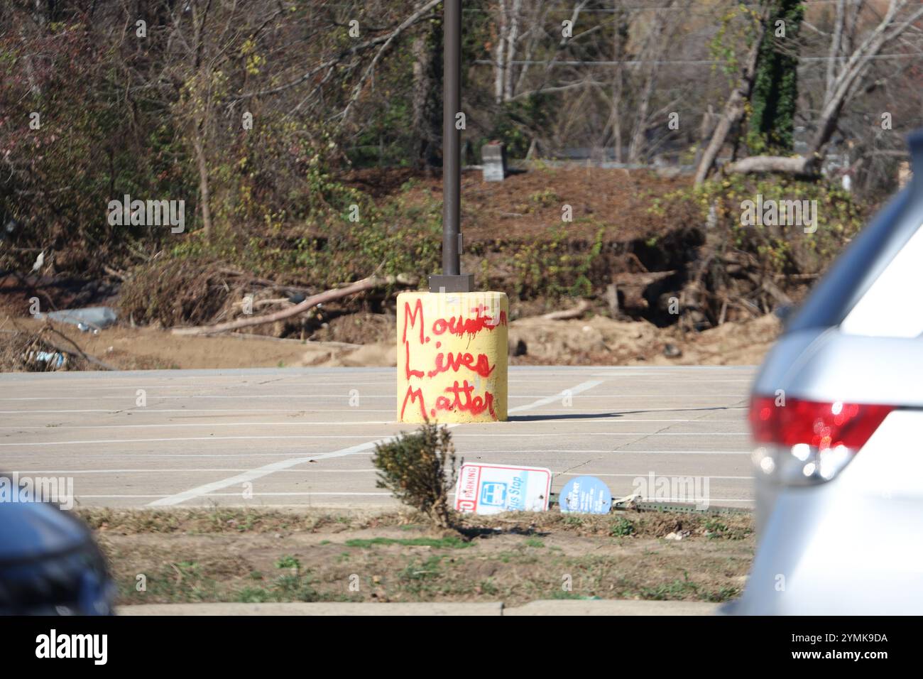 Asheville NC-Nov 21 View of the Storm Damage in Asheville, Biltmore ...