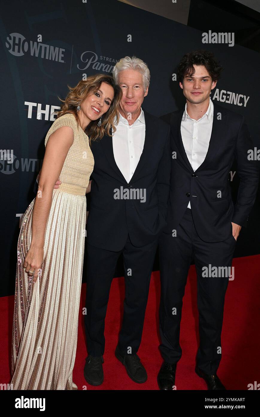 Alejandra Silva, Richard Gere and son Homer Gere attend "The Agency ...