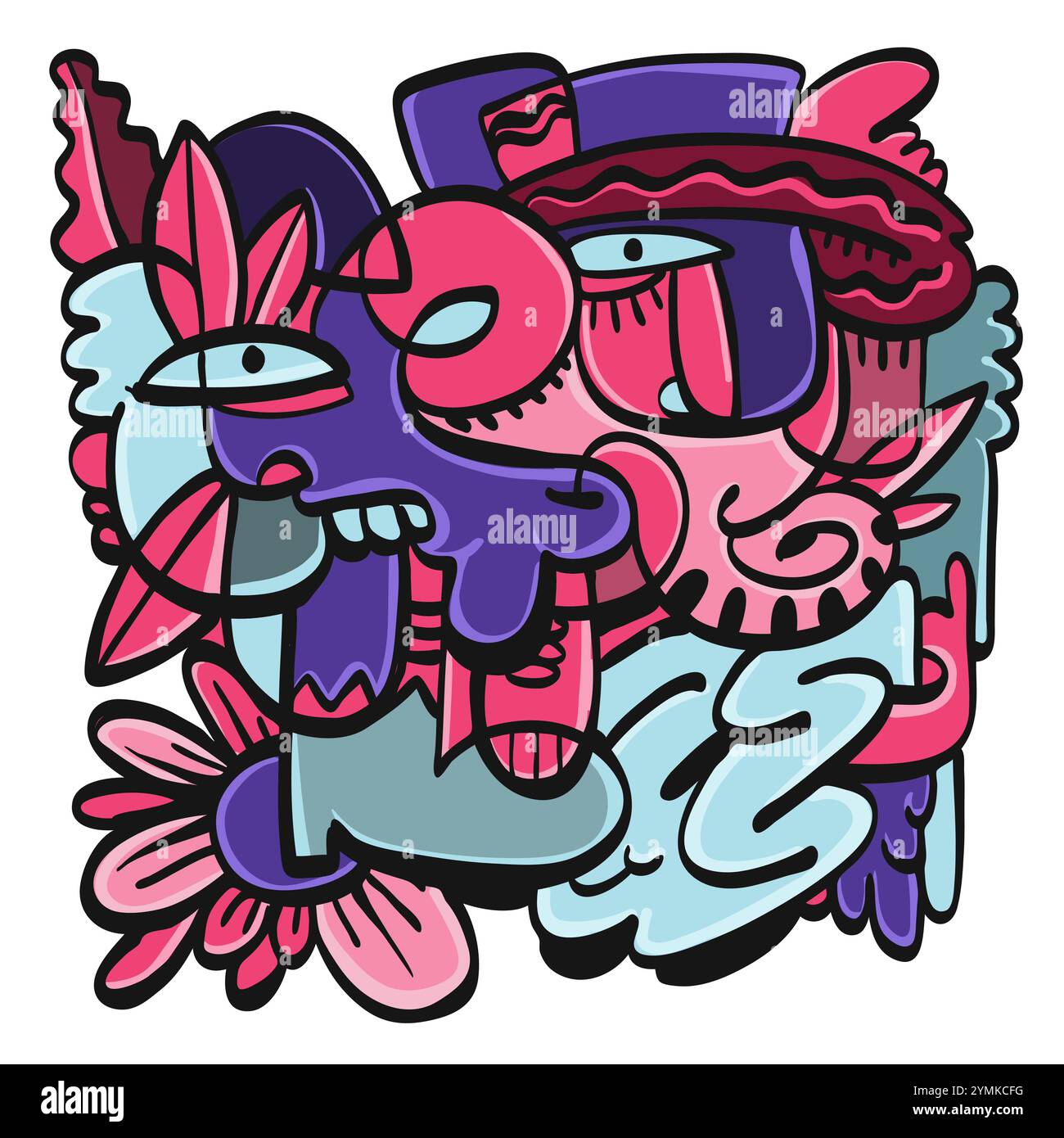 Collection of hand drawn, Vector illustration in sketch doodle style ...
