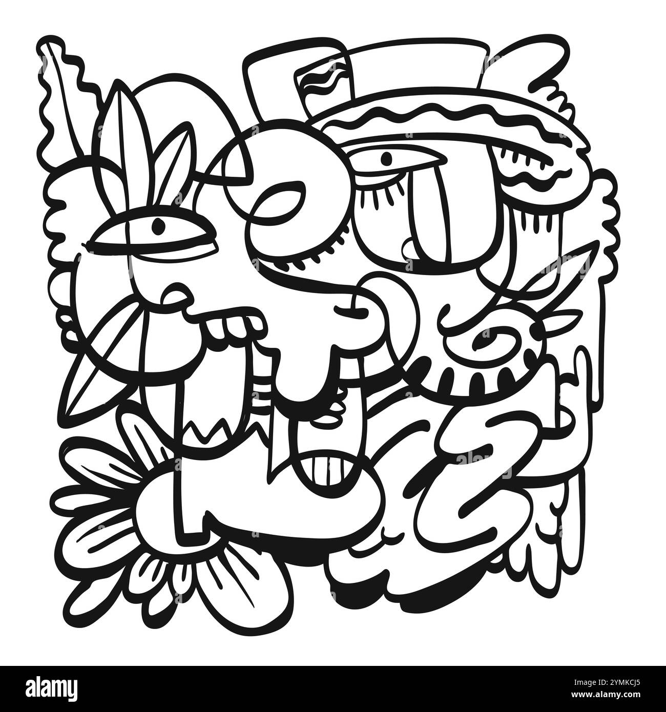 Collection of hand drawn, Vector illustration in sketch doodle style ...