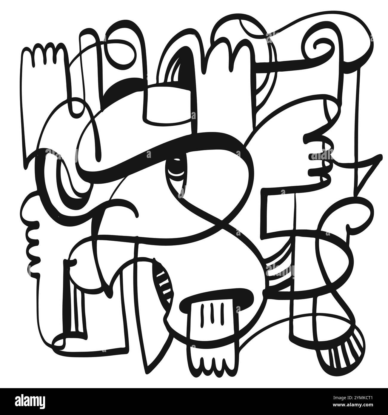 Collection Of Hand Drawn Vector Illustration In Sketch Doodle Style