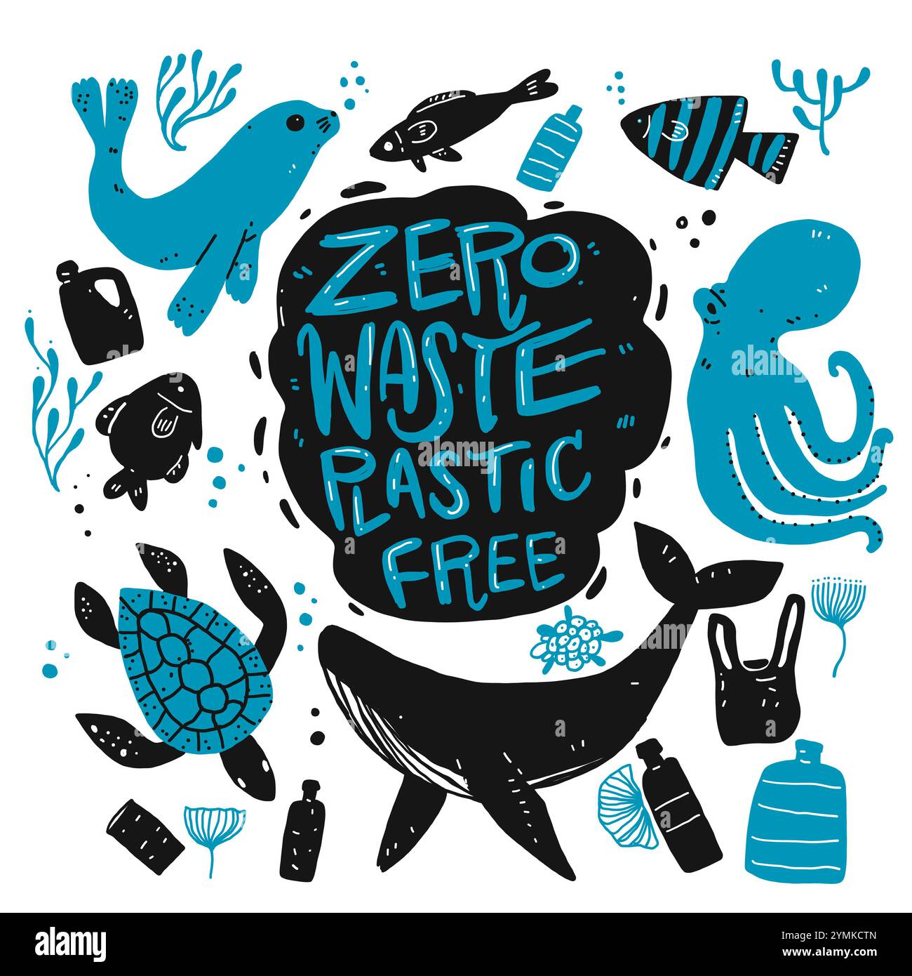 Plastic octopus Stock Vector Images - Alamy