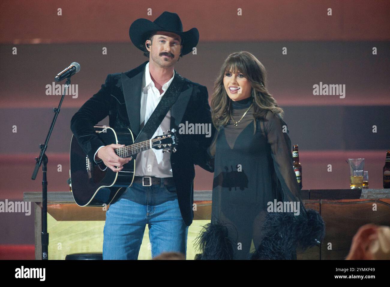 Nov. 20, 2024 - Nashville, Tennessee; USA - RILEY GREEN AND ELLA ...