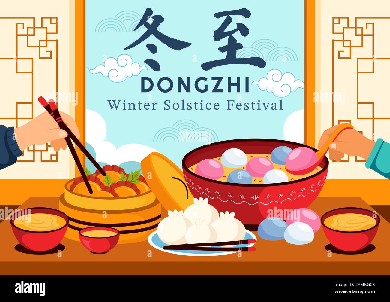 New year foods japan Stock Vector Images - Alamy