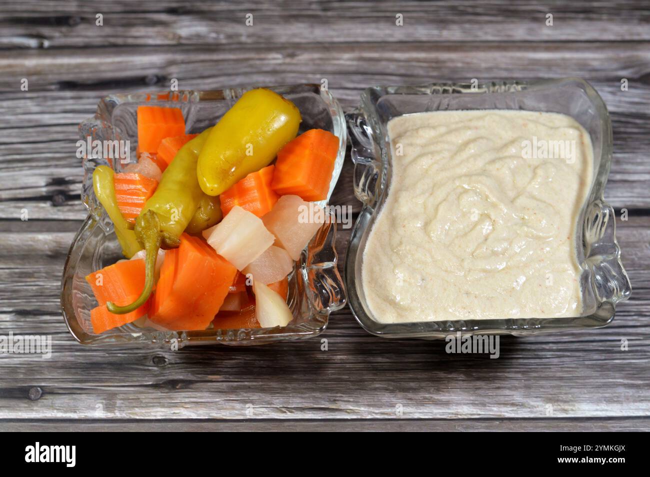 Egyptian Eastern appetizers of Tahini Tahina which is a Middle Eastern ...