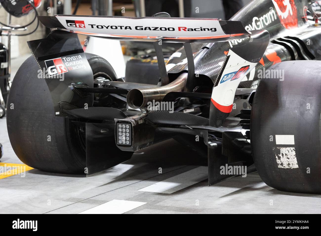 Haas F1 Team VF-24 Ferrari, Mechanical detail diffuser during the ...