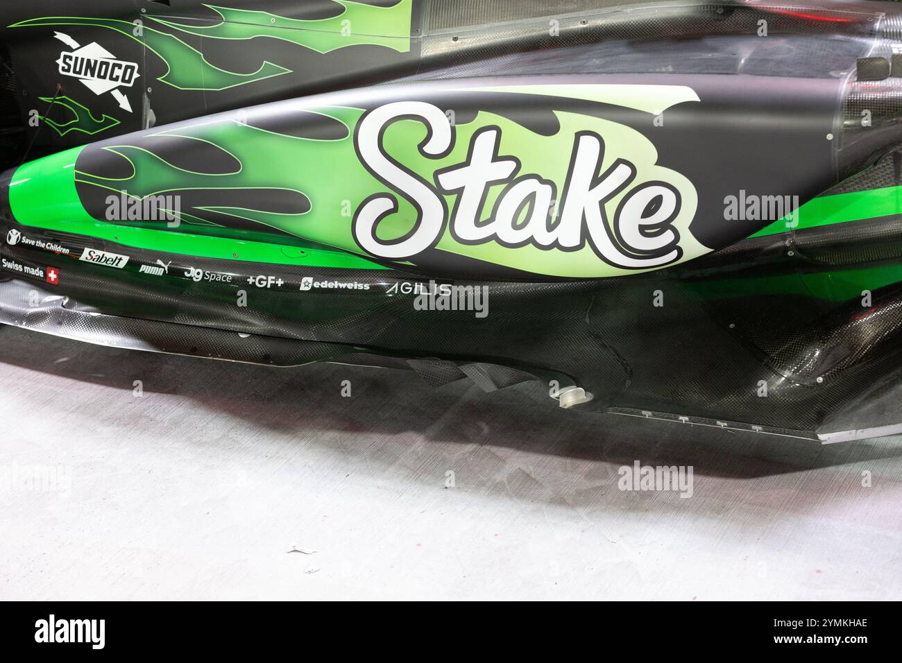 Stake F1 Team Kick Sauber C44, mechanical detail Floor fence, floor ...