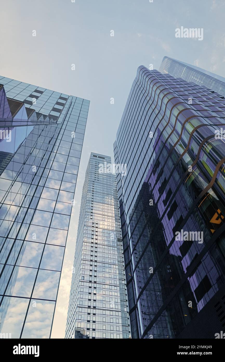 Skyscraper building architecture. Skyscraper with glass. Modern glass ...