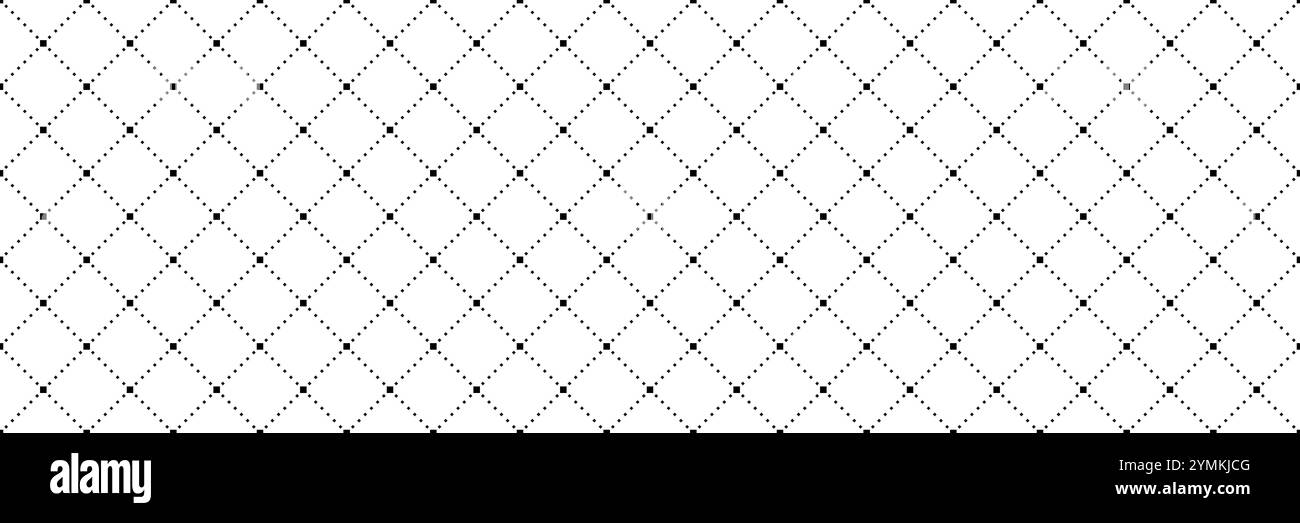 Cross rhombus geometric seamless pattern. Dash diagonal cross line seamless pattern. Diagonal ...
