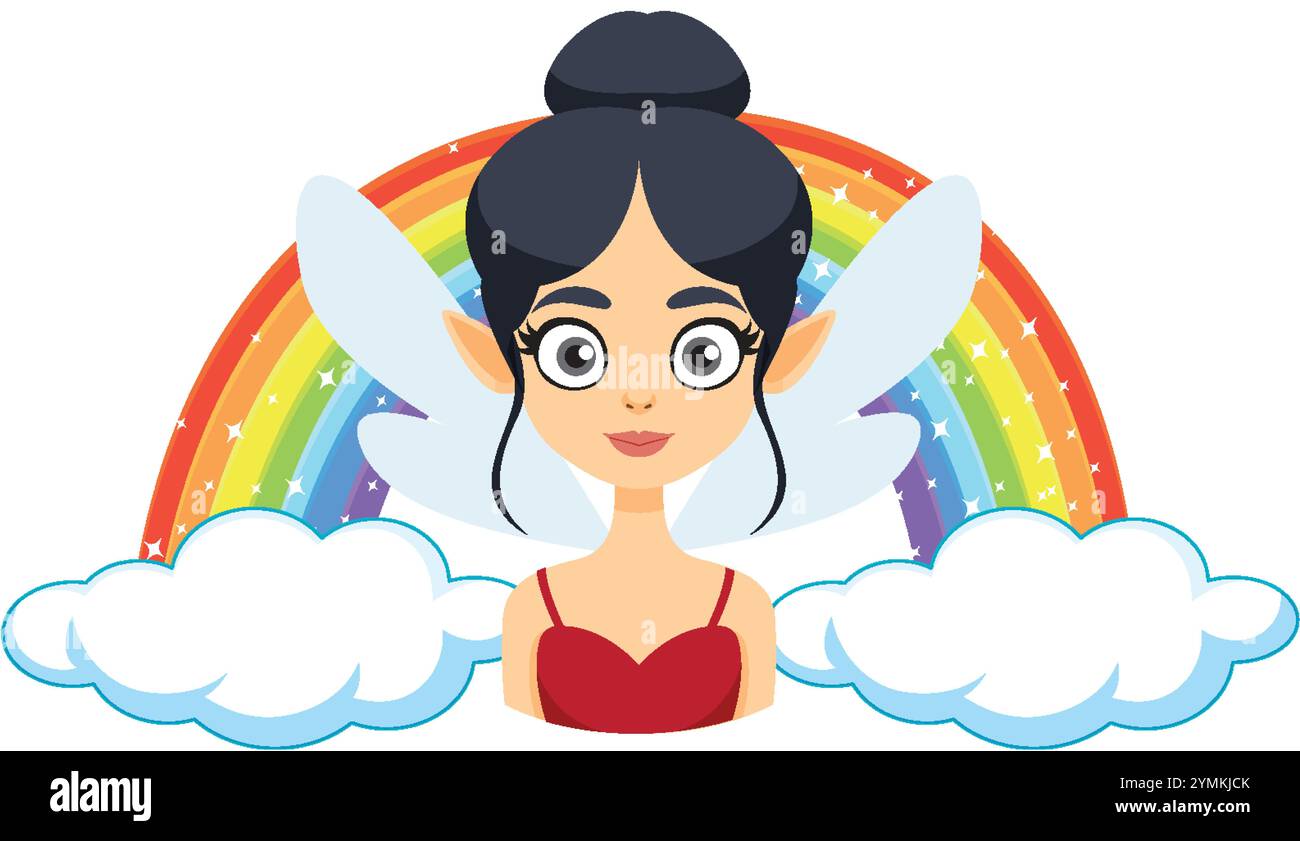 Fairy wings rainbow Cut Out Stock Images & Pictures - Alamy