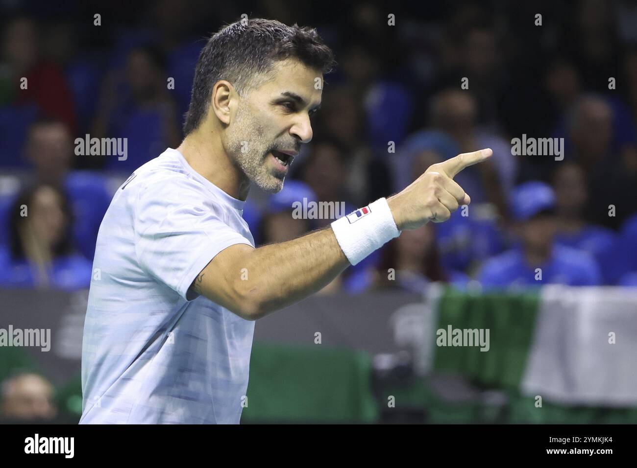 Maximo Gonzalez of Argentina during the 2024 Davis Cup Finals quarter ...