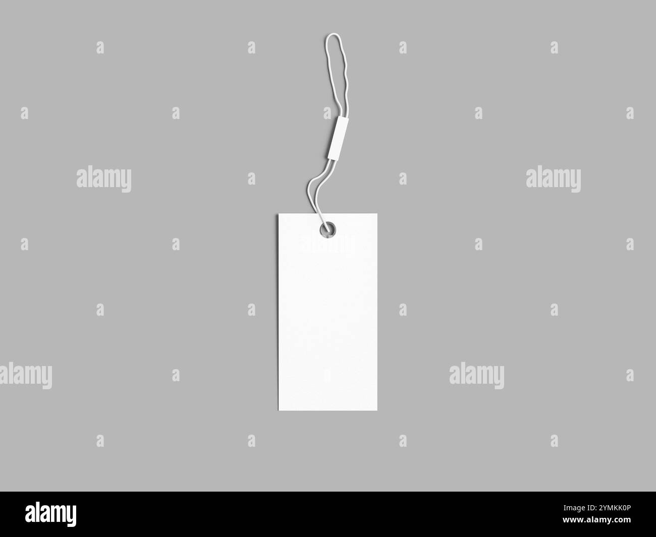 Hang Tag Mockup 3D Render Stock Photo - Alamy