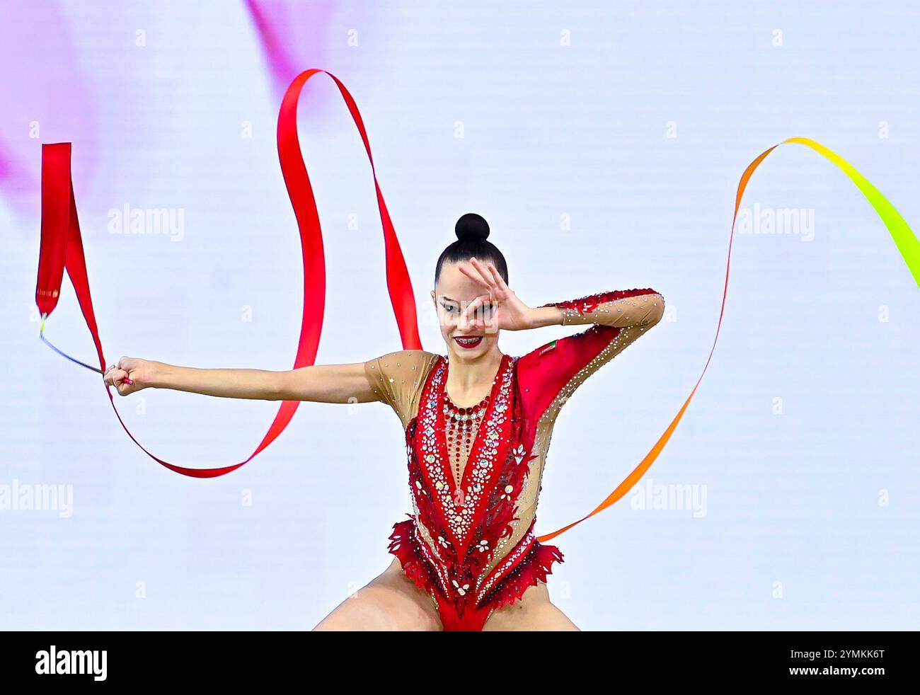 Doha, Qatar. 21st Nov, 2024. Anna Kondrashina of Belarus competes ...