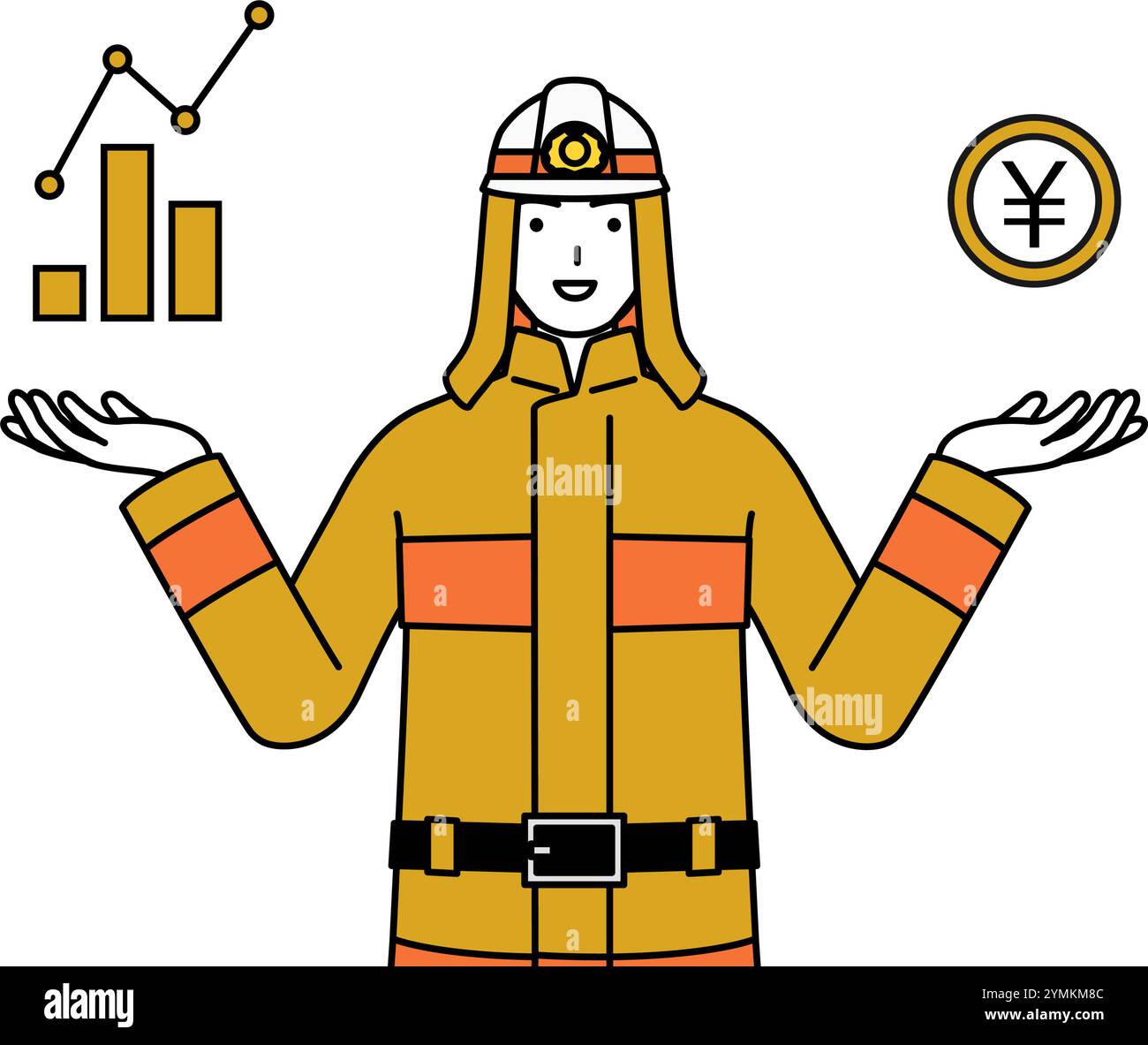 Firefighter in fire uniform guiding an image of DX, performance and ...