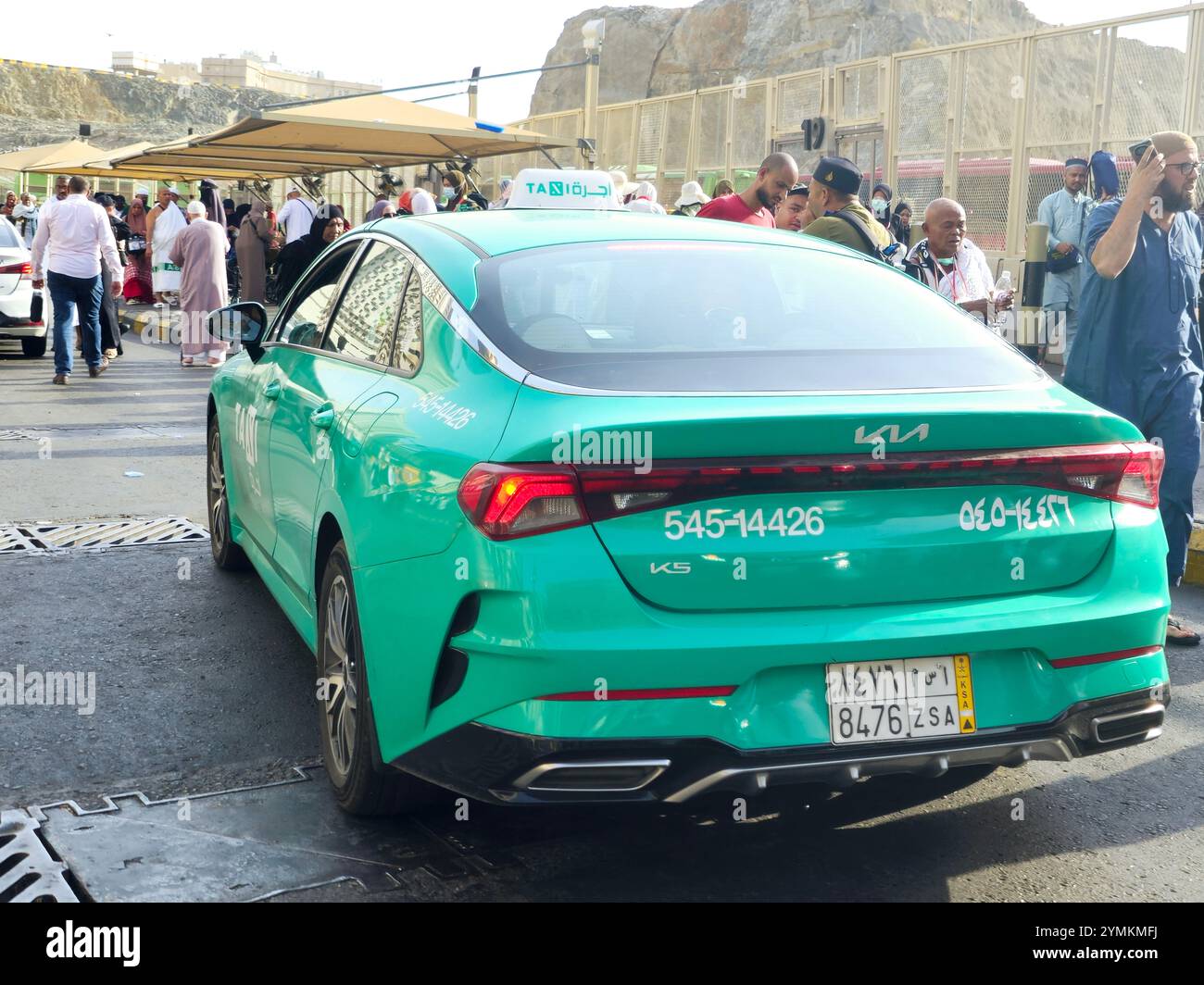 Mecca, Saudi Arabia, June 23 2024: Mecca Makkah Taxi, used to transport ...