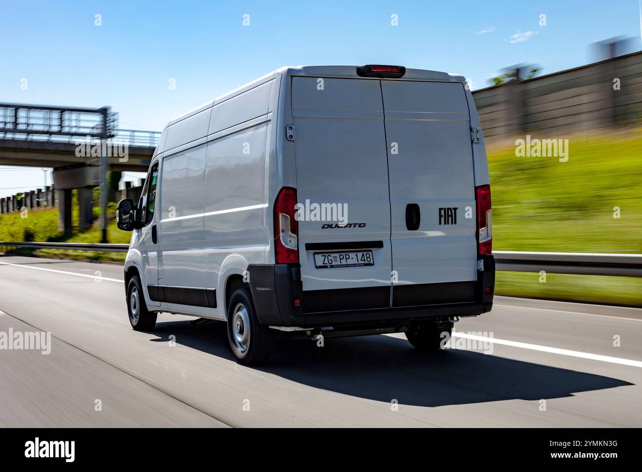 Zagreb, Croatia - 17th of June, 2024: Modern fully electric Iveco Daily ...