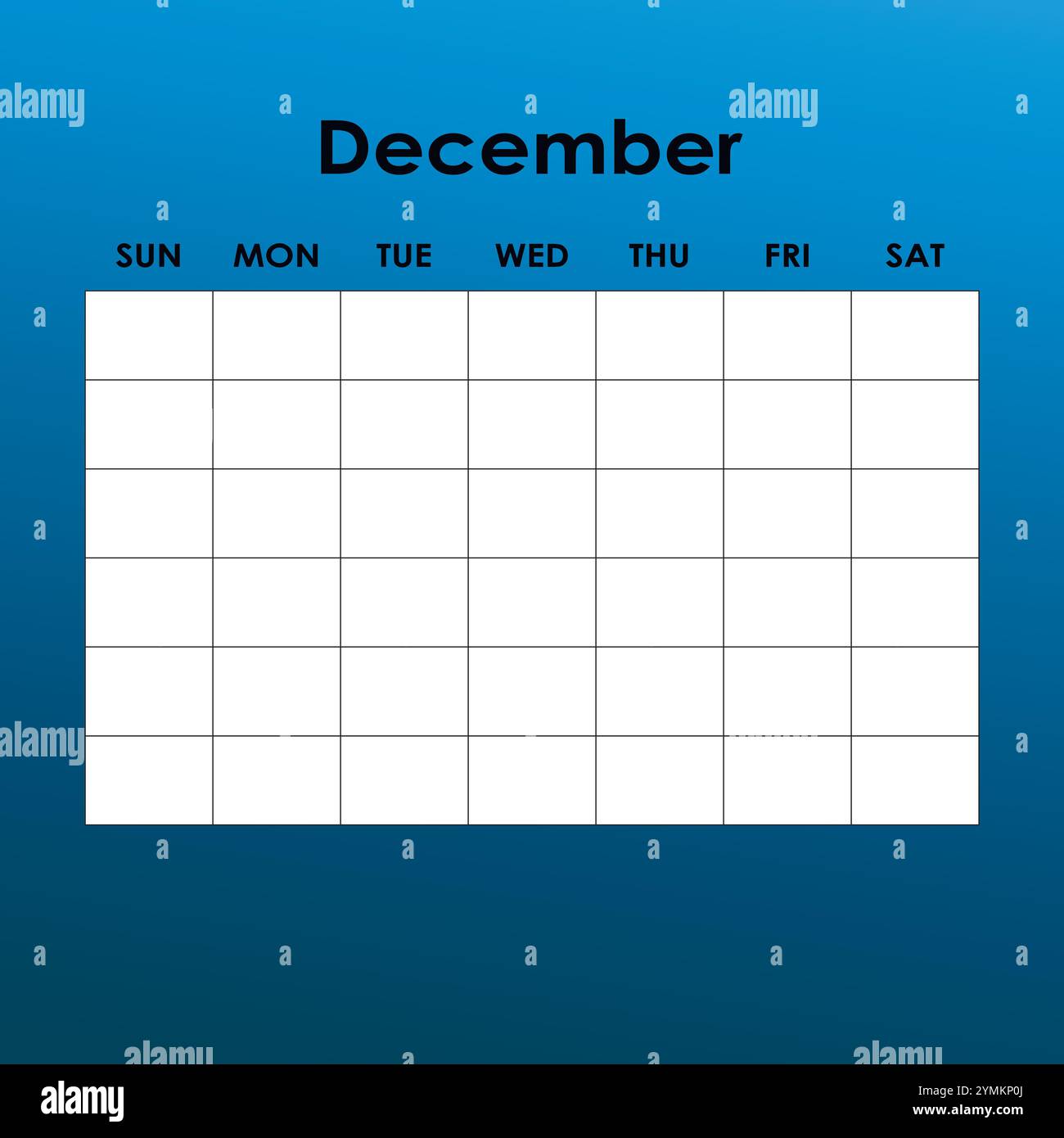 December. Calendar planner. Corporate week. Template layout, 12 months ...