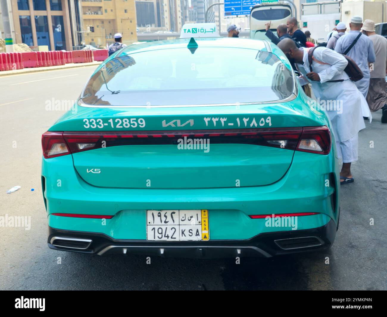 Mecca, Saudi Arabia, June 19 2024: Mecca Makkah Taxi, used to transport ...