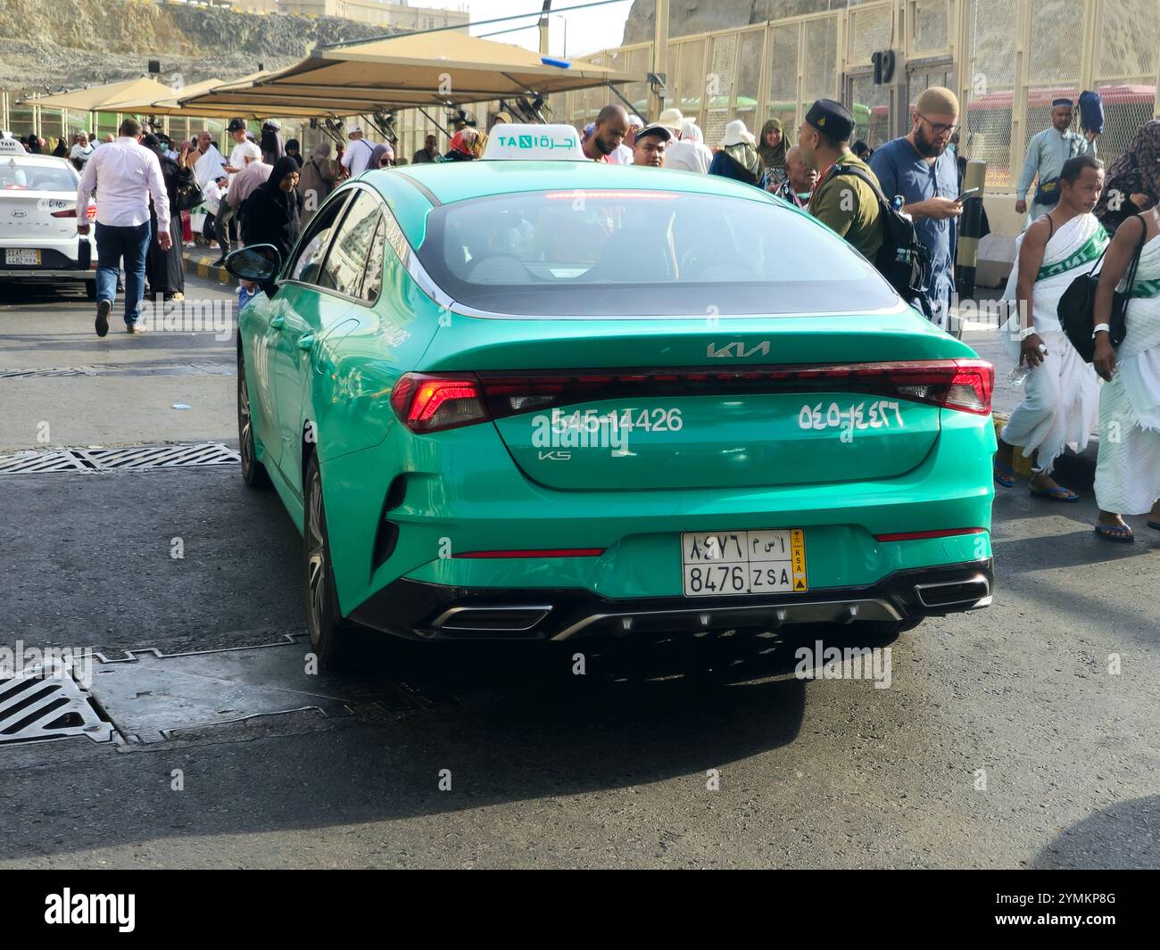 Mecca, Saudi Arabia, June 23 2024: Mecca Makkah Taxi, used to transport ...
