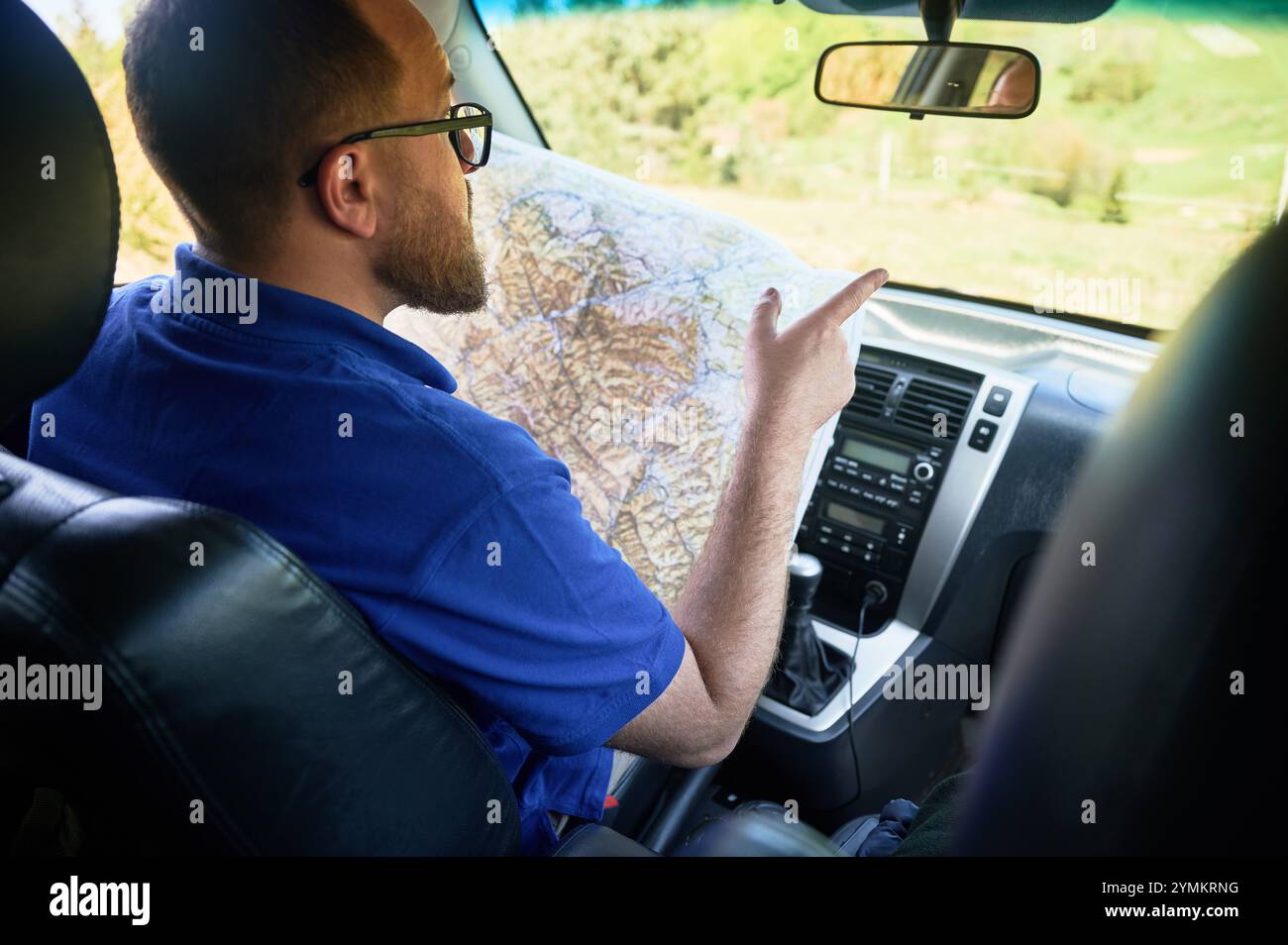 Driver navigating scenic route in hi-res stock photography and images ...