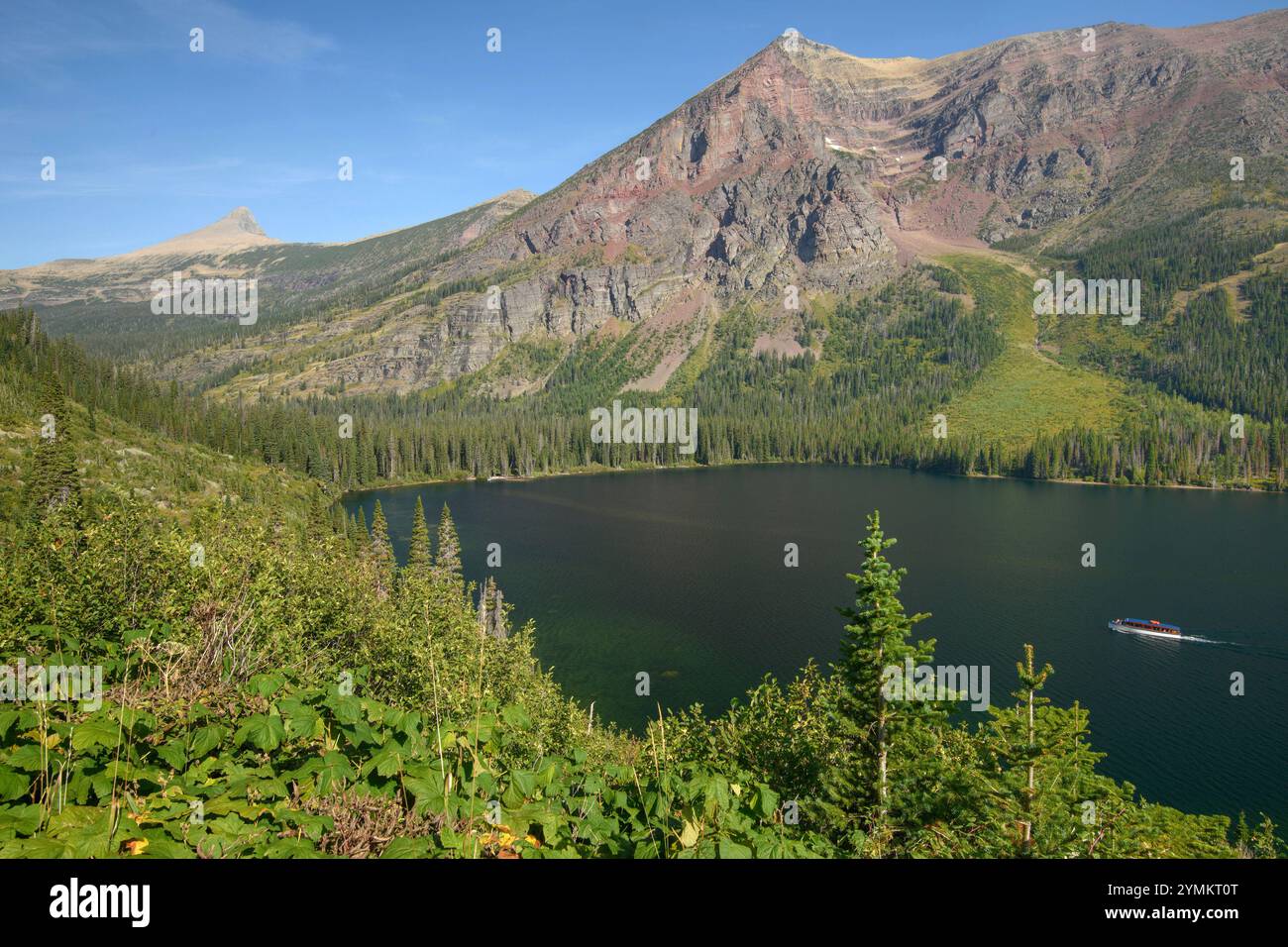 USA, Montana, Waterton Glacier International Peace Park, Glacier ...