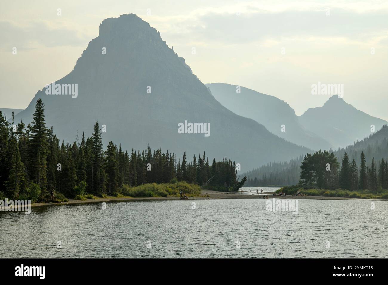 USA, Montana, Waterton Glacier International Peace Park, Glacier ...