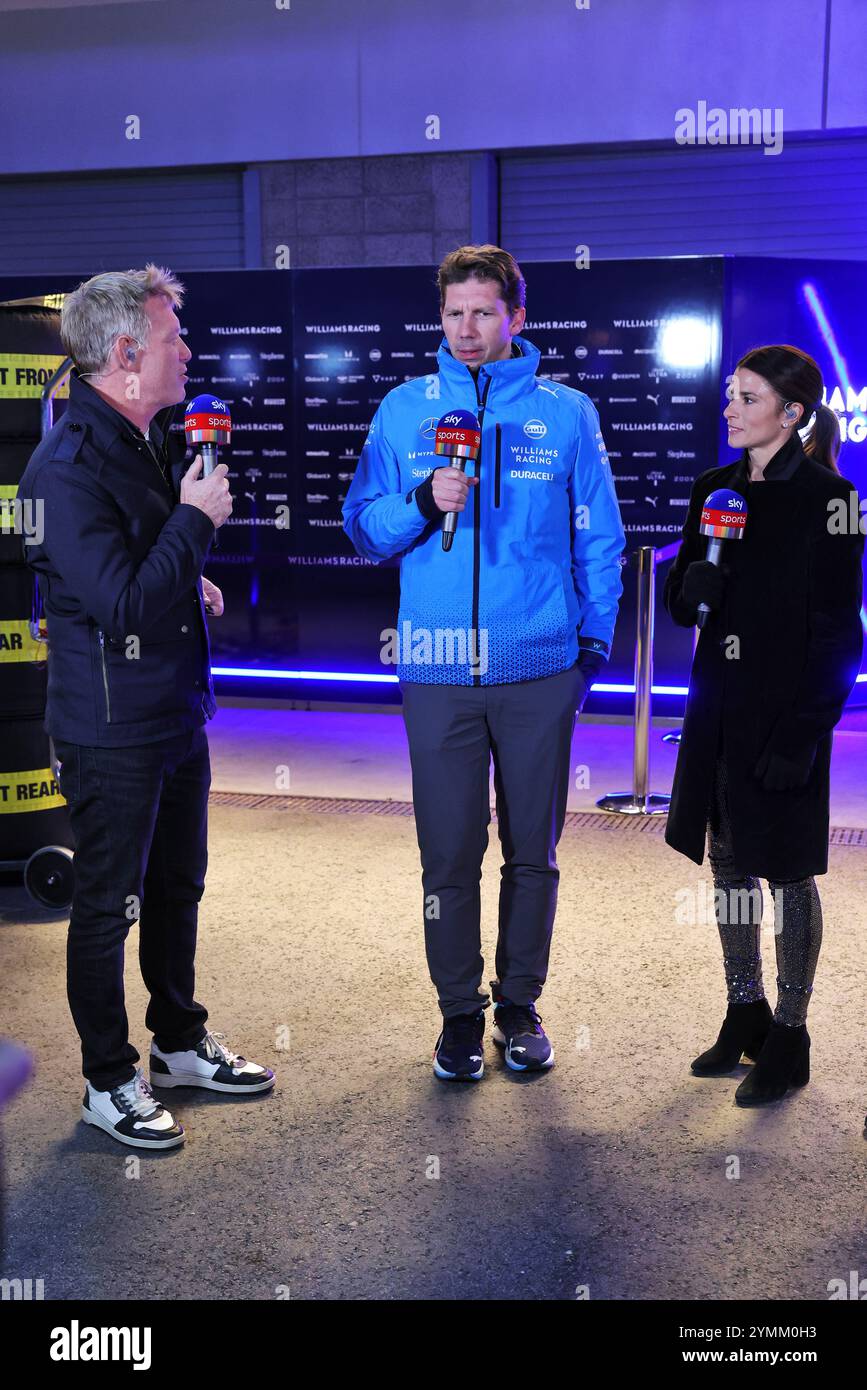 (L to R): Simon Lazenby (GBR) Sky Sports F1 TV Presenter with James ...