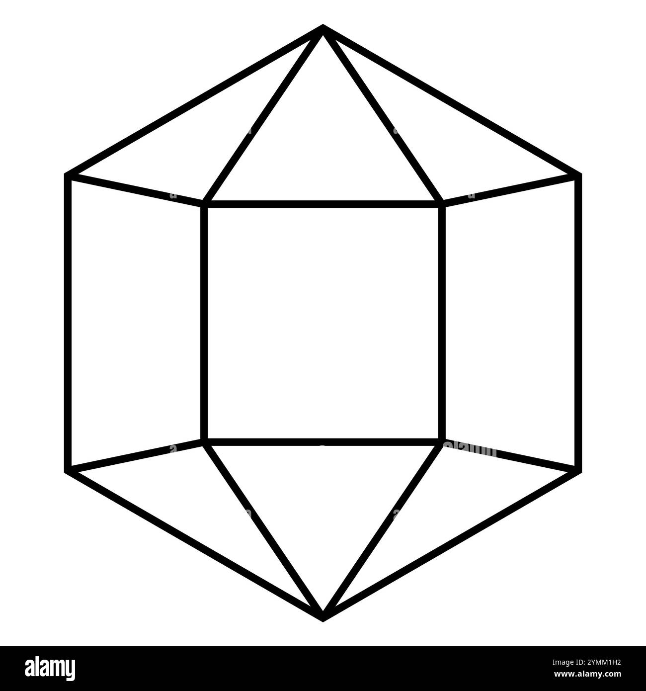 Geometric shape, polygon, abstract art, figure structure icosahedron ...