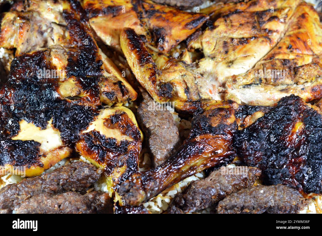 Traditional Arabic cuisine food beef Kofta kufta shish, minced meat ...