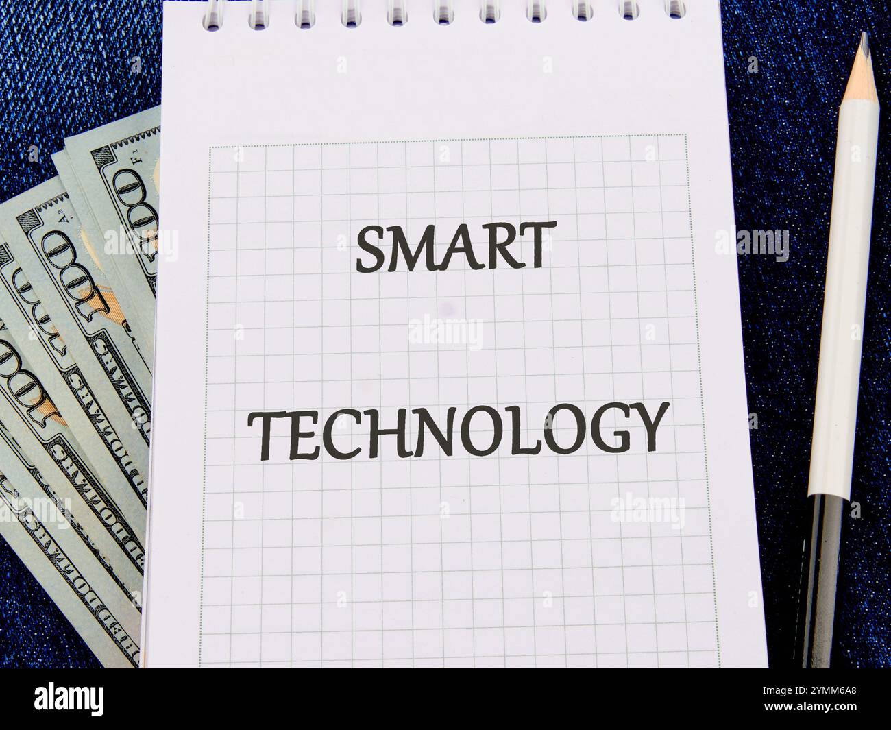 The concept of technology and development. Phrase, words, text SMART ...