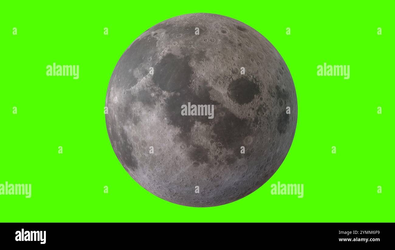 moon with green background Stock Photo - Alamy