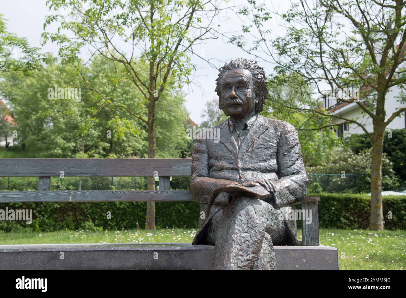Standbeeld Albert Einstein (Albert Einstein bench statue) to memorize ...