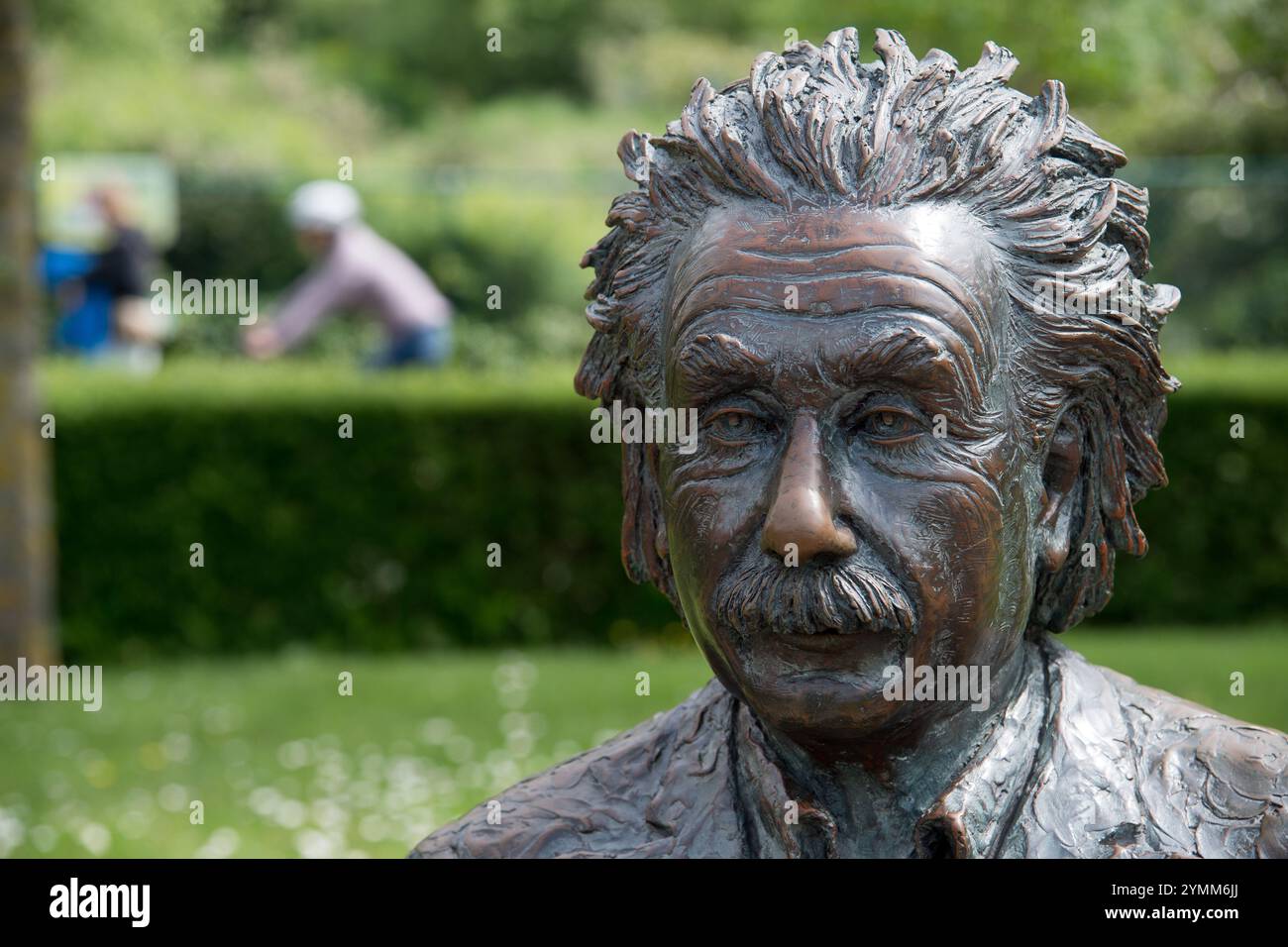 Standbeeld Albert Einstein (Albert Einstein bench statue) to memorize ...