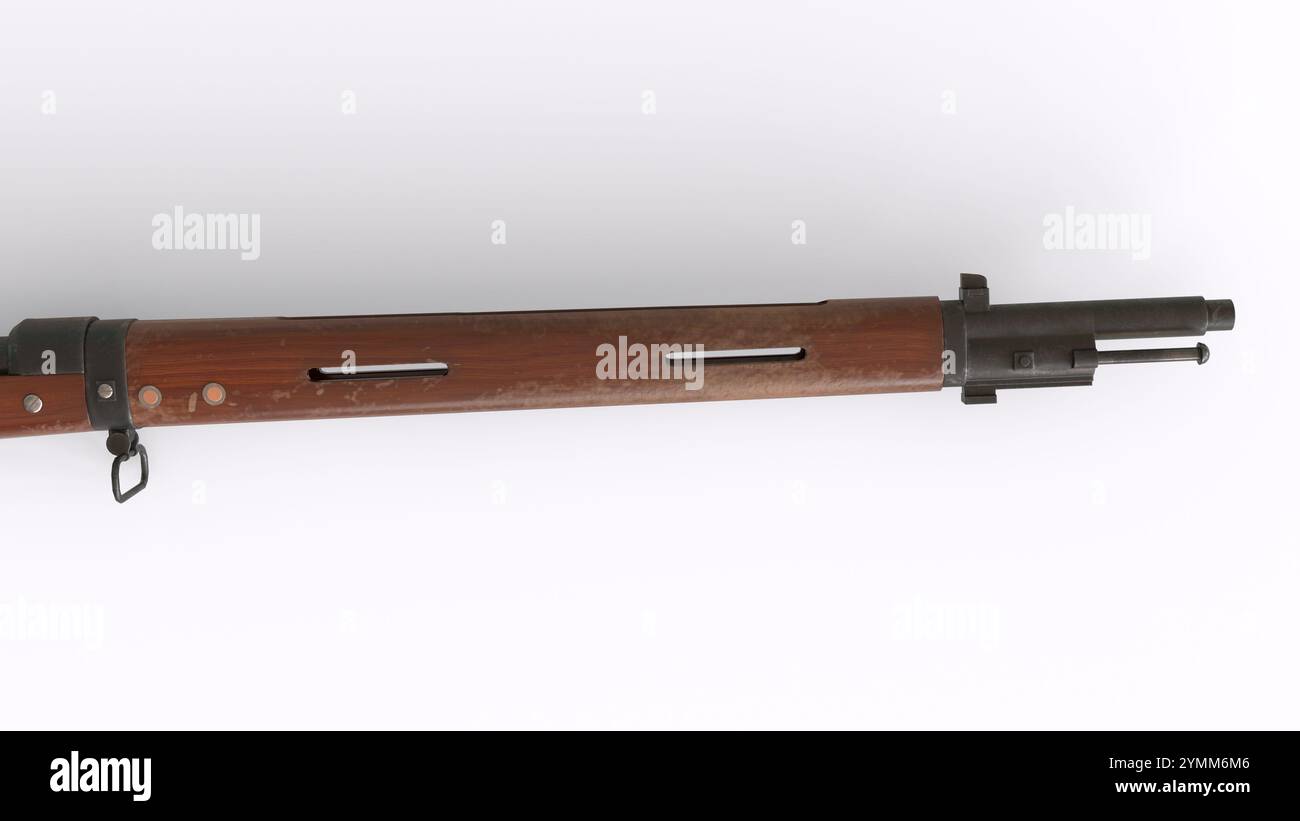 Rifle A6 with white background Stock Photo - Alamy