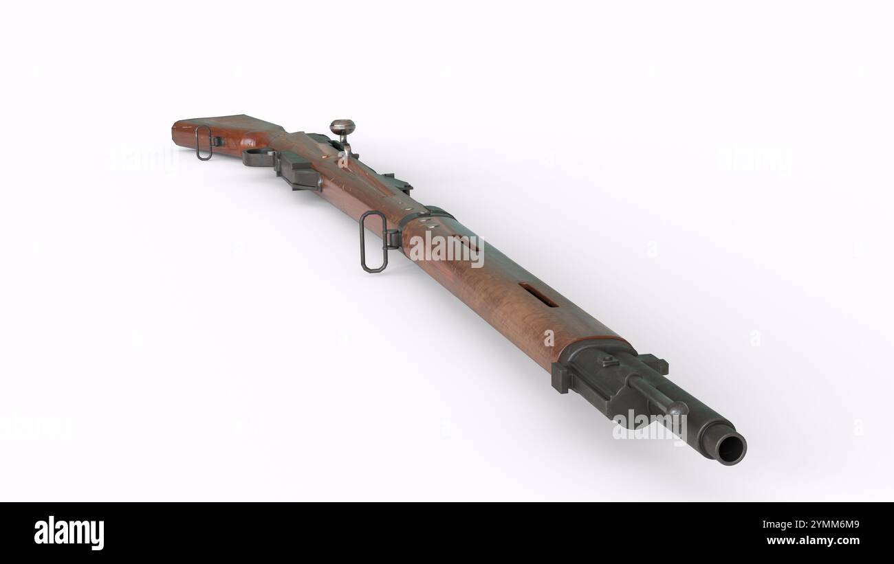 Rifle A6 with white background Stock Photo - Alamy