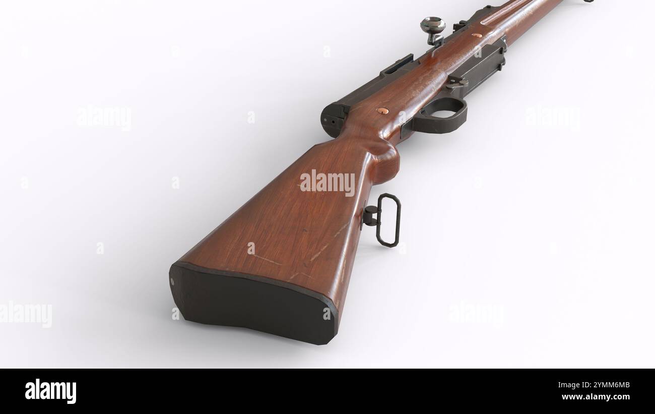 Rifle A6 with white background Stock Photo - Alamy