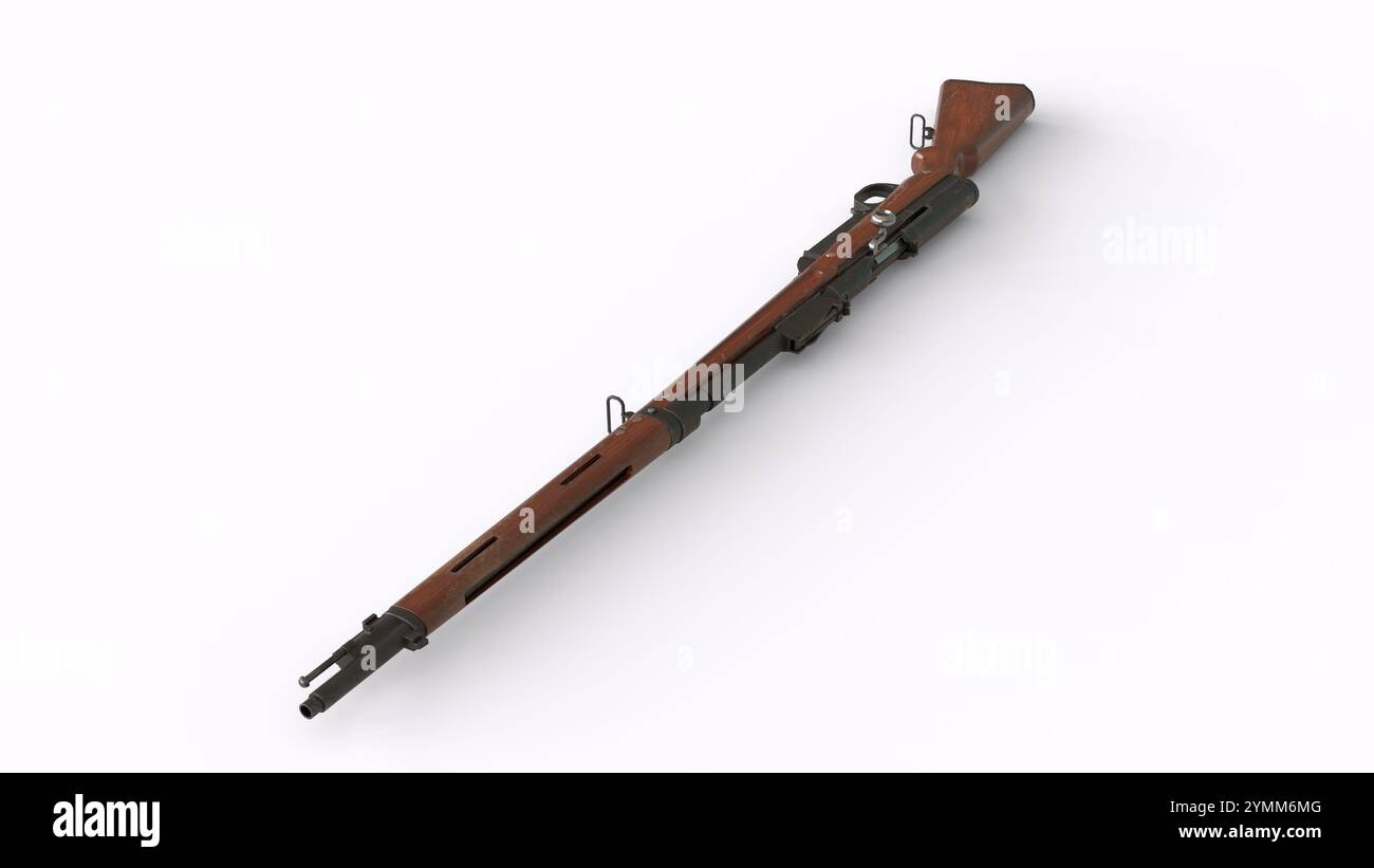 Rifle A6 with white background Stock Photo - Alamy
